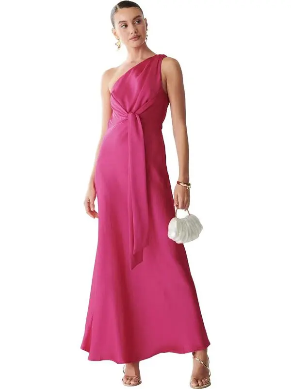 SAVEL Kylie Midi Dress - Hot Pink