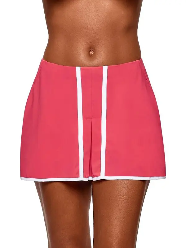 BOBBE ACTIVE Box-pleated Skater Skirt - Geranium