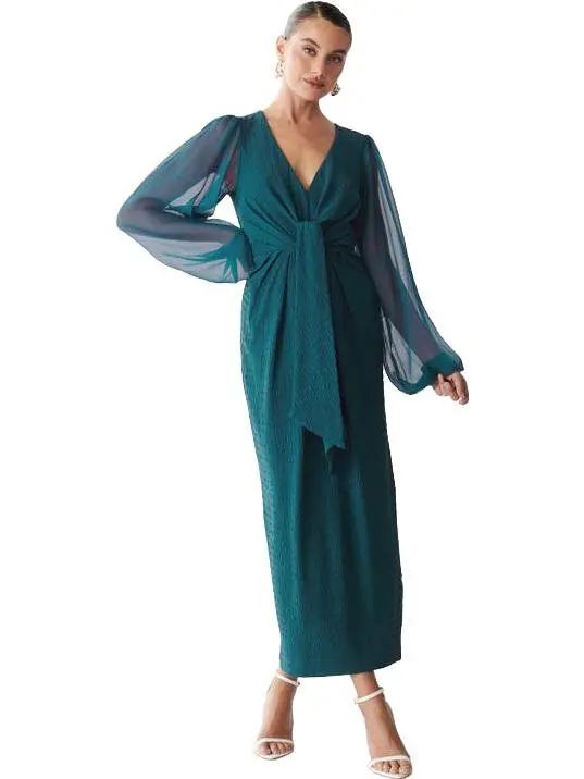 SAVEL Indiana Midi Dress - Teal