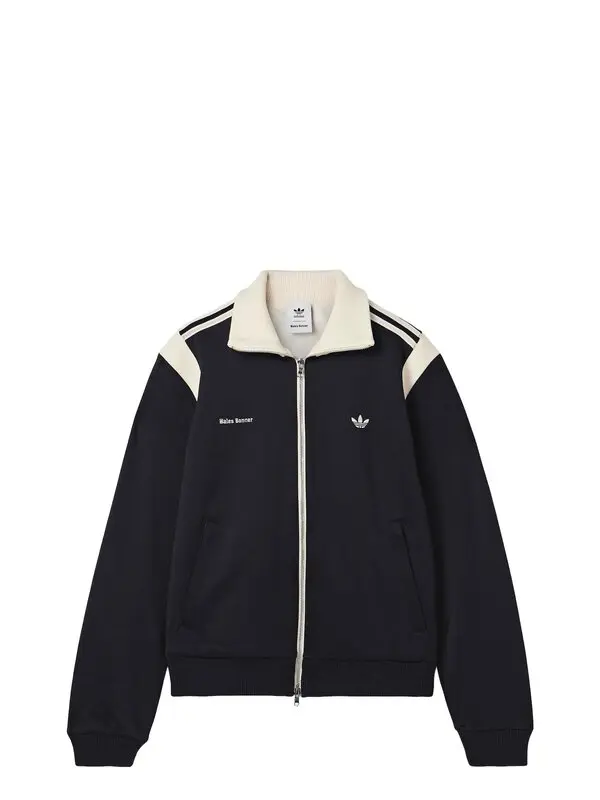 Adidas Originals By Alexander Wang Wales Bonner Two-tone Jersey Track Jacket - Blue