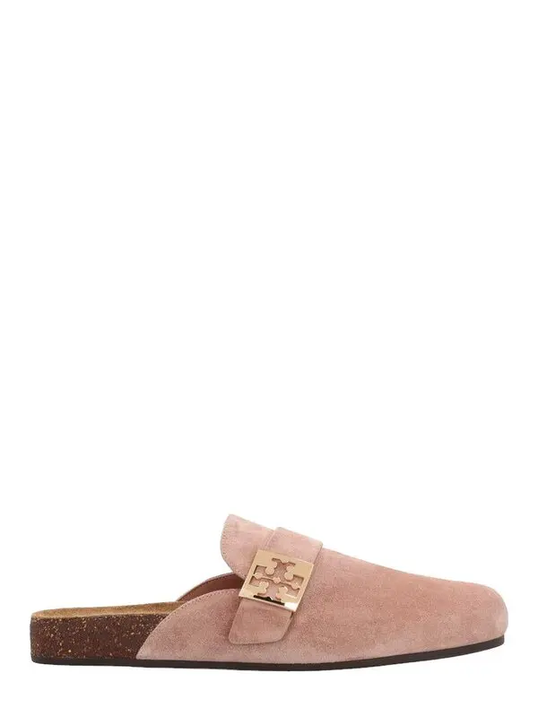 Tory Burch Mellow Suede Mules - Pink