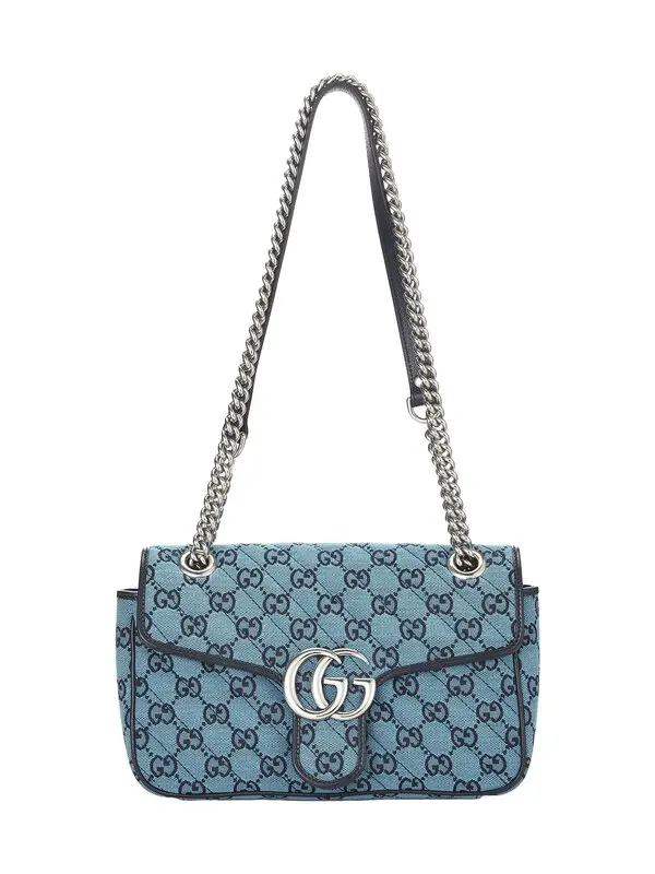 Gucci Gg Marmont Shoulder Bag - Blue