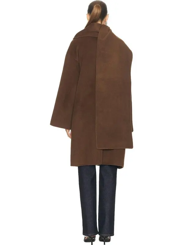 L'academie By Marianna Melba Wool Coat - Mocha