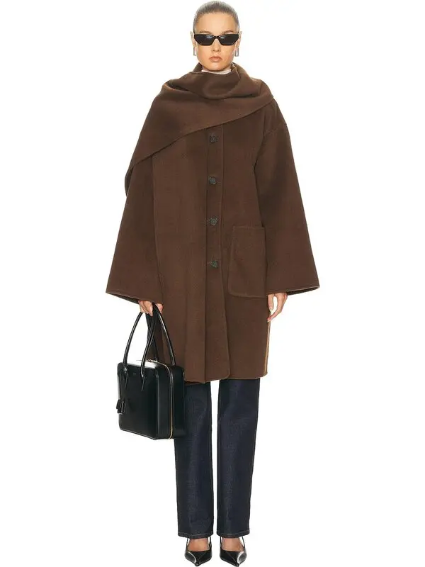 L'academie By Marianna Melba Wool Coat - Mocha