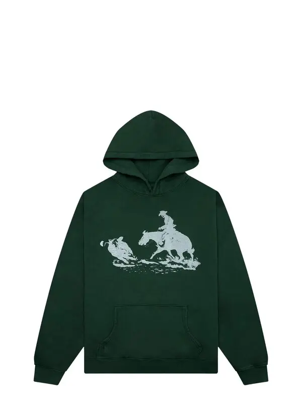 ONE OF THESE DAYS Drifting Back Hooded Sweatshirt - Green