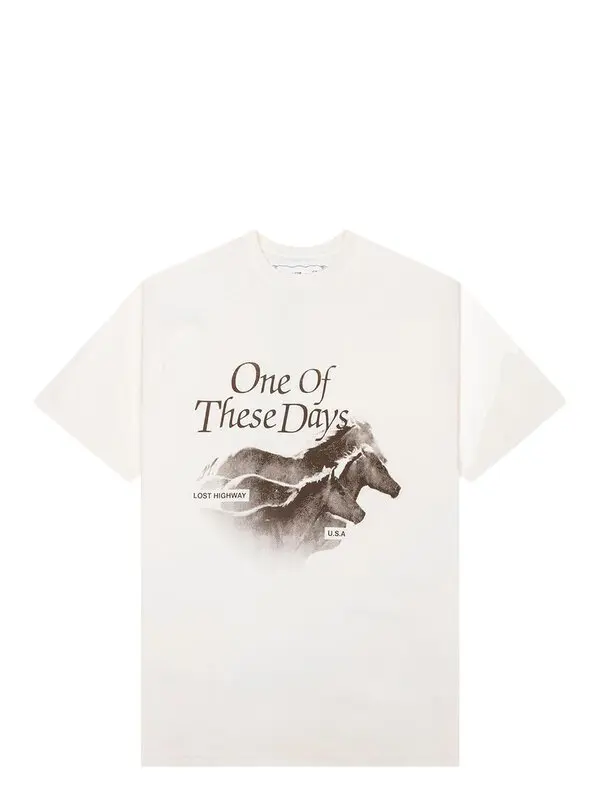 ONE OF THESE DAYS Lost Highway T-shirt - White