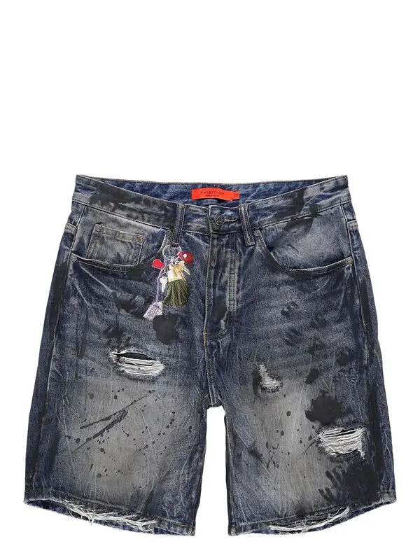 XHIBITION Keychain Denim Short - Blue