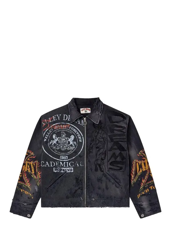 VALE FOREVER Destruction Work Jacket - Black