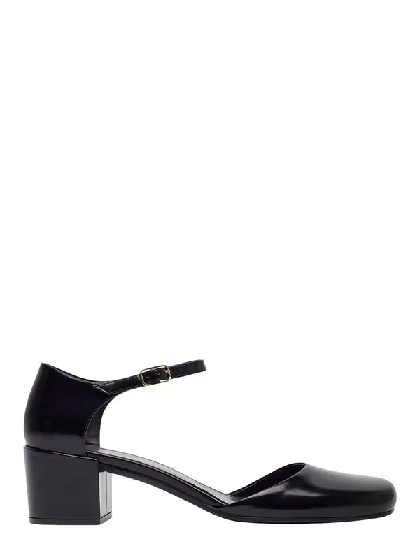 THE ROW Penelope Ankle Strap Pumps - Black