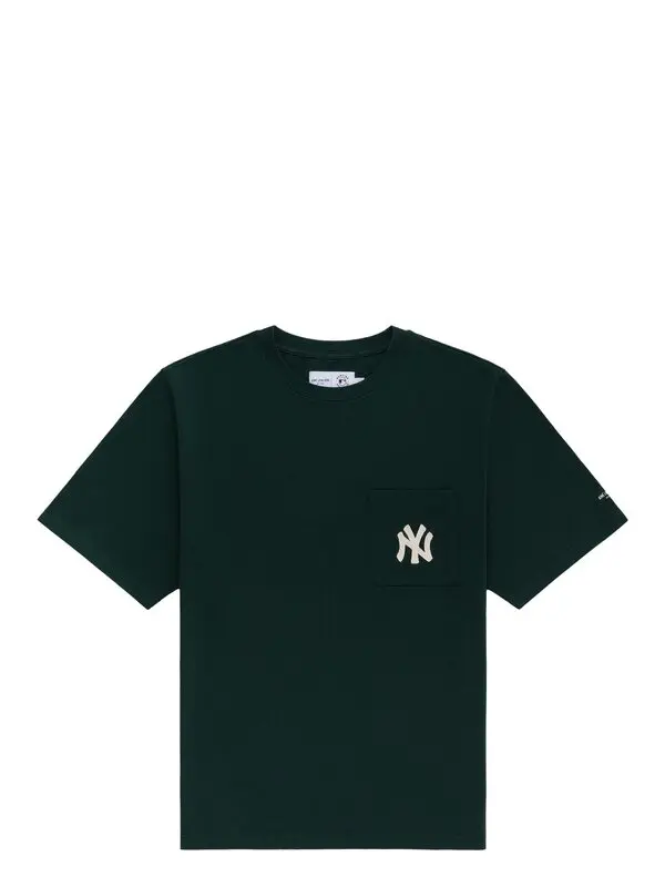 Aimé Leon Dore Yankees Chainstitch Pocket Tee - Green