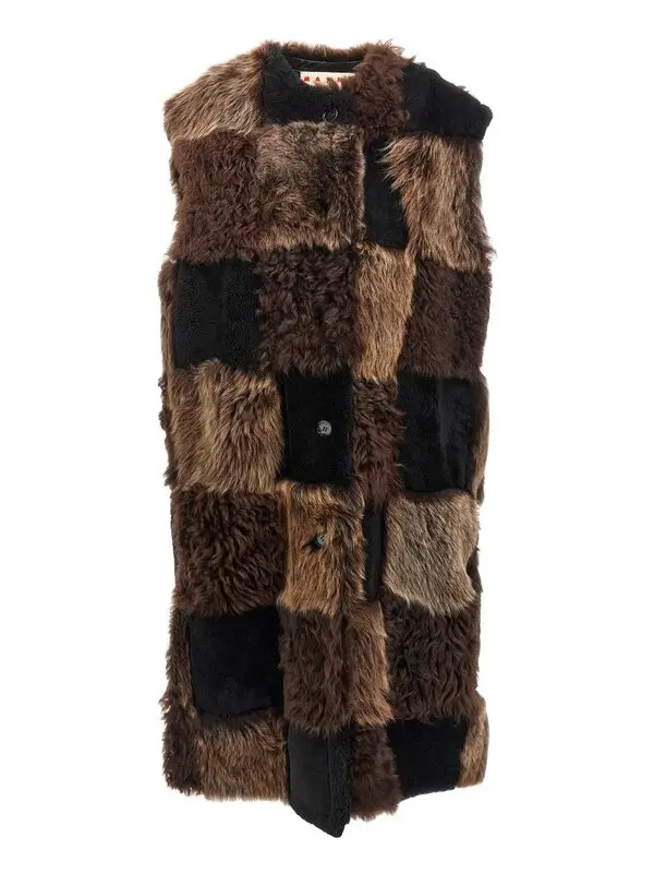 Marni Fur Coat - Brown