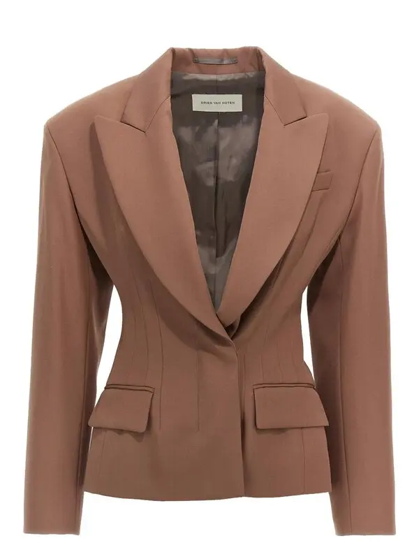 Dries Van Noten Tailored Jacket - Brown