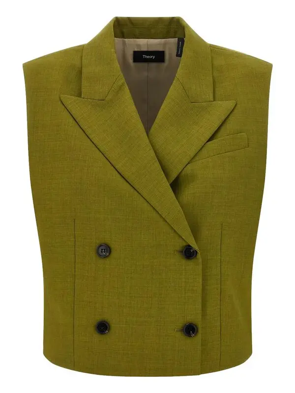 Theory Waistcoat - Green