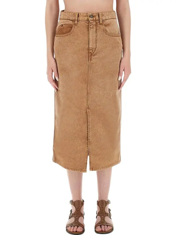Isabel Marant Midi Skirt - Brown