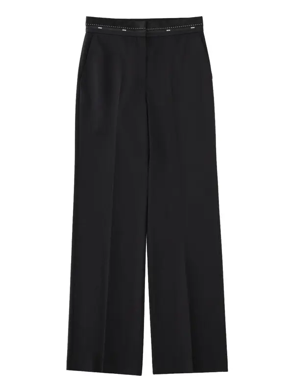MSGM Cool Wool Trousers - Black
