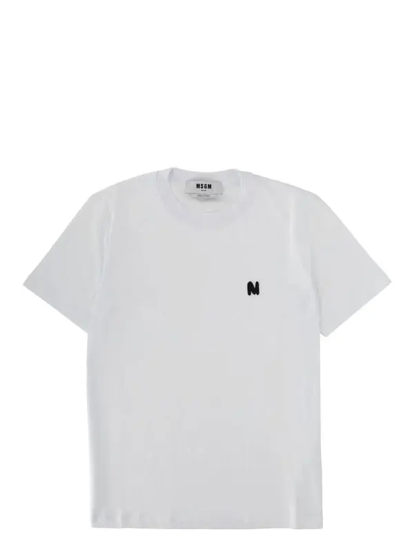 MSGM Monogram Logo T-shirt - White