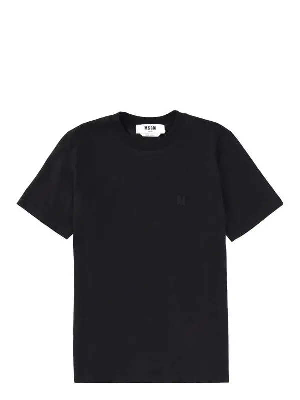 MSGM Monogram Logo T-shirt - Black