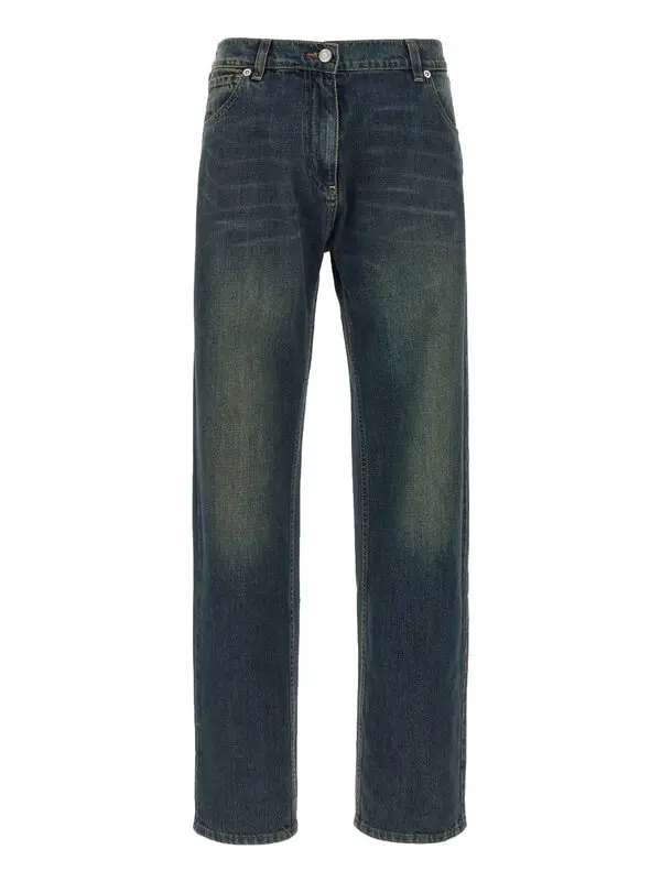 Magda Butrym Straight Leg Jeans - Blue