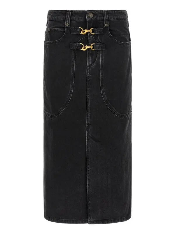 Isabel Marant Midi Skirt - Black