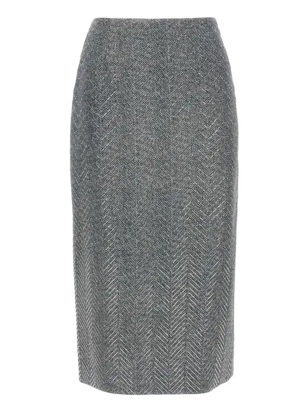 Ermanno Scervino Straight Skirt - Grey