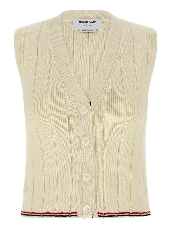 Thom Browne Waistcoat - White
