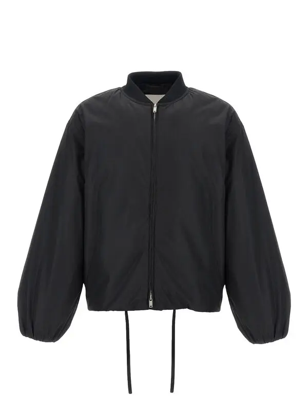 JIL SANDER Zip Up Jacket - Black