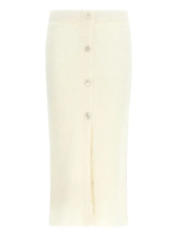 Alessandra Rich Pencil Skirt - White