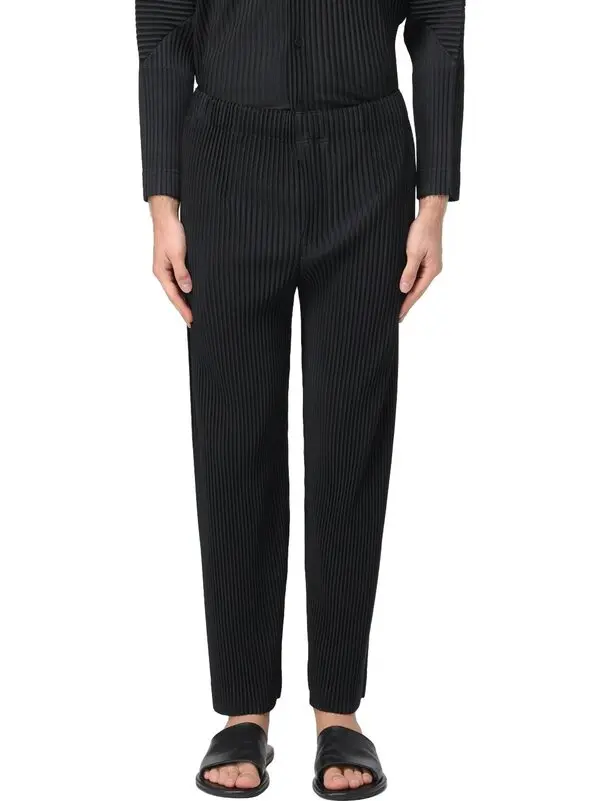 Issey Miyake Wide Leg Trousers - Black
