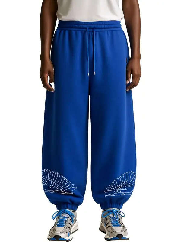 COUNTY OF MILAN Wide Leg Pants - Gnawed Blue
