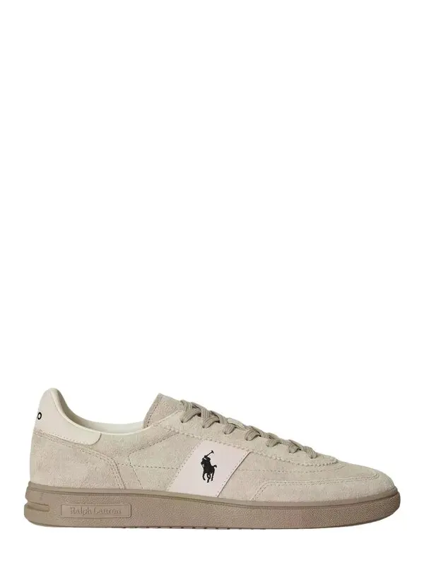 Polo Ralph Lauren Suede Lace-up Sneakers - Neutrals