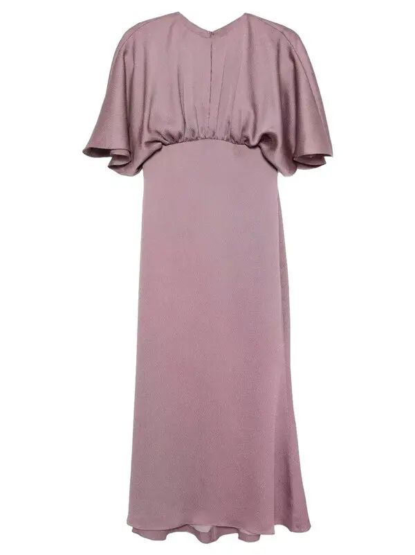 Amsale Hammered Satin Dress - Pink