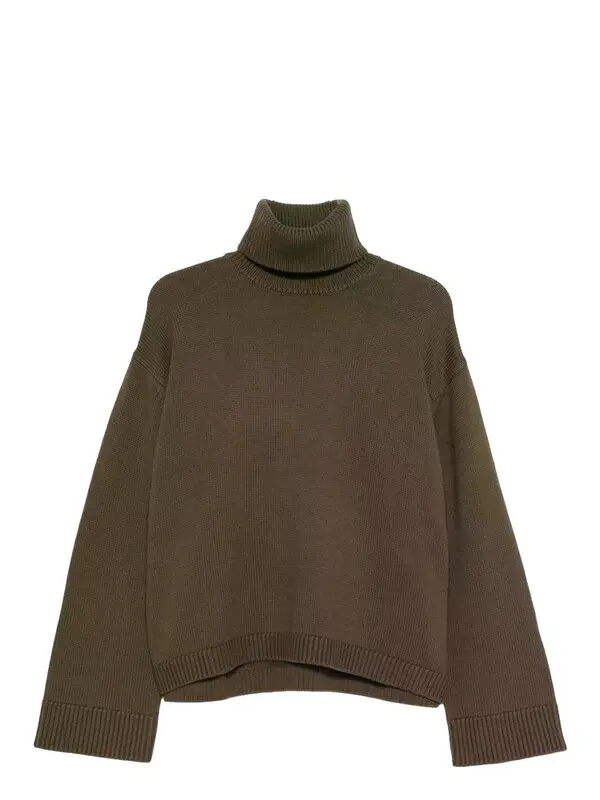 THE FRANKIE SHOP Turtleneck Knit Sweater - Green