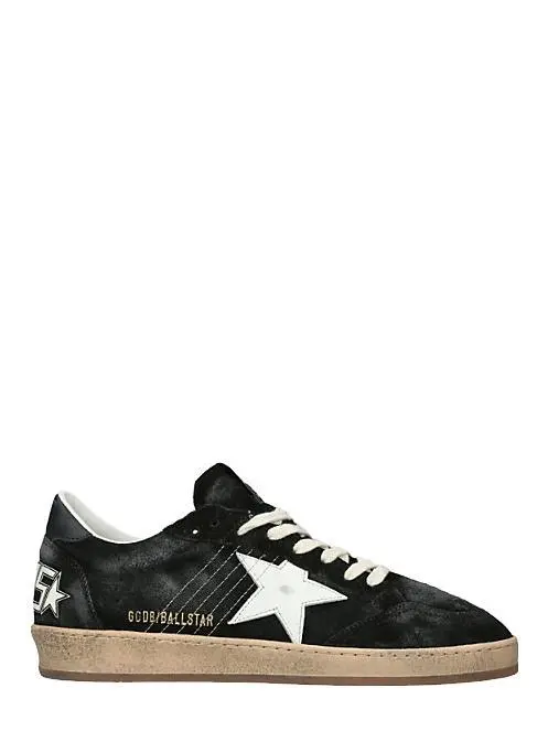 Golden Goose Ball Star Suede Trainers - Black