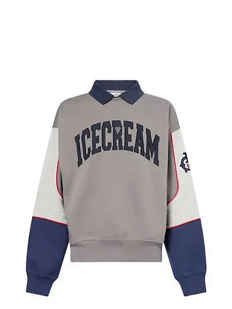 ICECREAM Cotton-jersey Sweatshirt - Grey