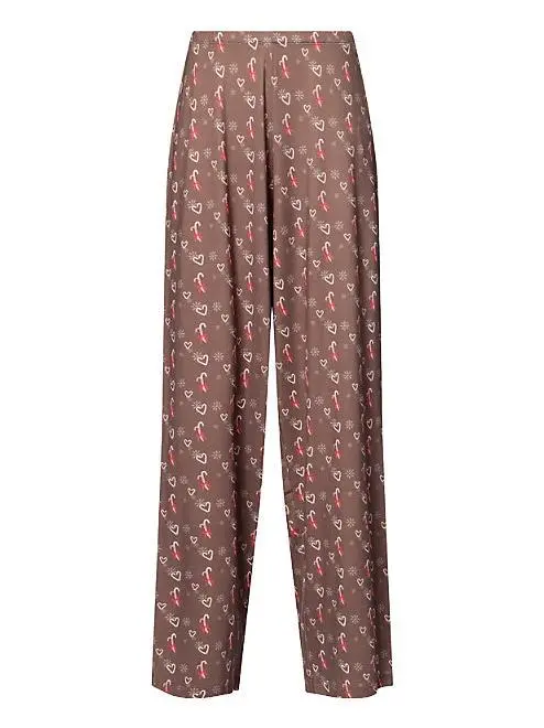 DJERF AVENUE Stretch-woven Pyjama Bottoms - Holiday Hearts