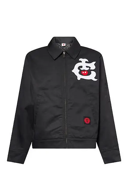 ICECREAM Logo-embroidered Cotton-blend Jacket - Black