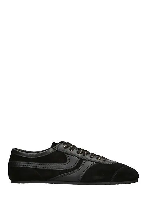 Dries Van Noten Dustin Suede Trainers - Black/comb