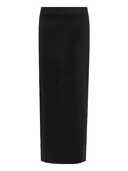 DJERF AVENUE Stretch-woven Midi Skirt - Ash