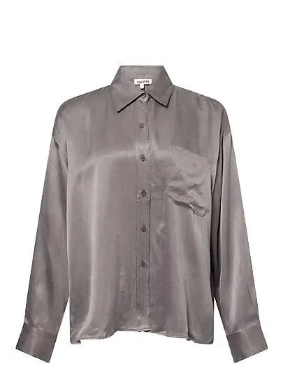 DJERF AVENUE Relaxed-fit Woven Shirt - Storm