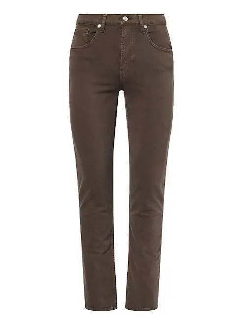 FRAME Modern Straight-leg Stretch-woven Jeans - Mocha