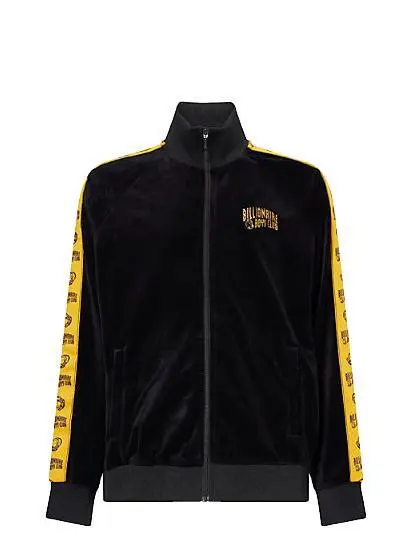 BILLIONAIRE BOYS CLUB Logo-printed Trim Velour Tracksuit Top - Black