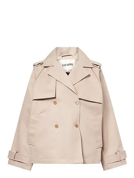 DJERF AVENUE Oversized Cotton Trench Coat - Sand