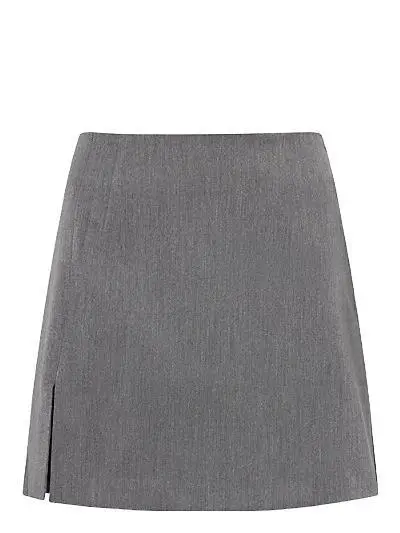 DJERF AVENUE Stretch-woven Mini Skirt - Grey