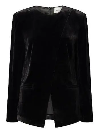 Le Kasha Certosa Wrap-front Velvet Jacket - Black