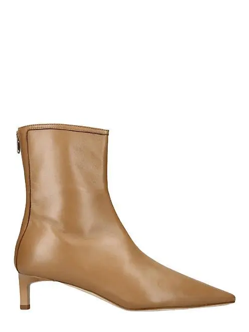 Dear Frances Topo Leather Ankle Boots - Tan