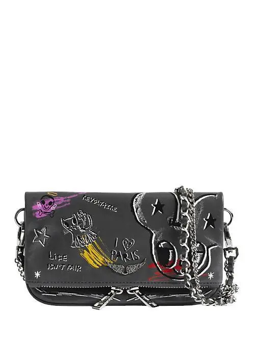 Zadig&Voltaire Rock Nano Humberto Leather Clutch Bag - Road