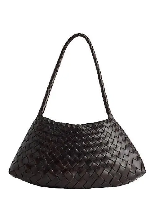 Dragon Diffusion Rosanna Small Leather Shoulder Bag - Dark Brown