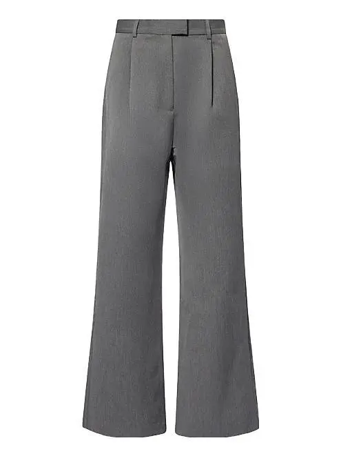 DJERF AVENUE Wide-leg Stretch-woven Trousers - Grey