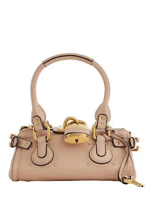 Chloé Paddington Small Leather Shoulder Bag - Earthy Pink