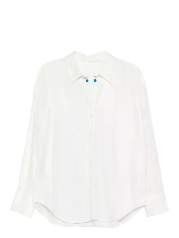 ROBERT FRIEDMAN Buttoned Top - Neutrals